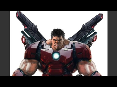 Hulk + Hulk buster + terminator + war machine || fusion art ...