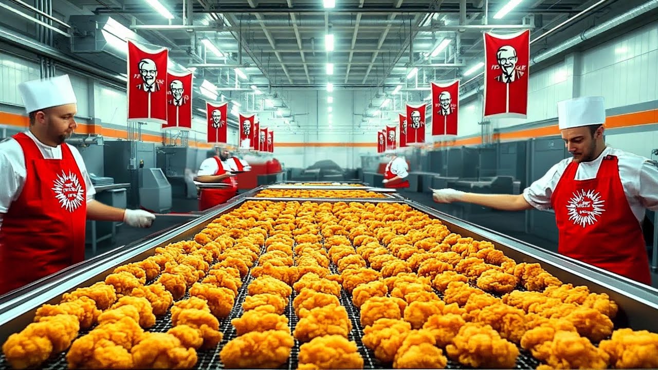 How KFC Chicken is Made in the Factory | Inside the Famous Chicken ...
