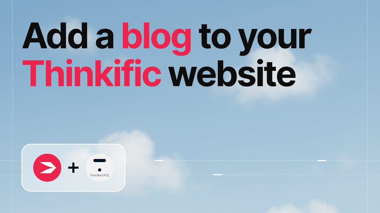 How to add a blog to a Thinkific site with DropInBlog - YouTube