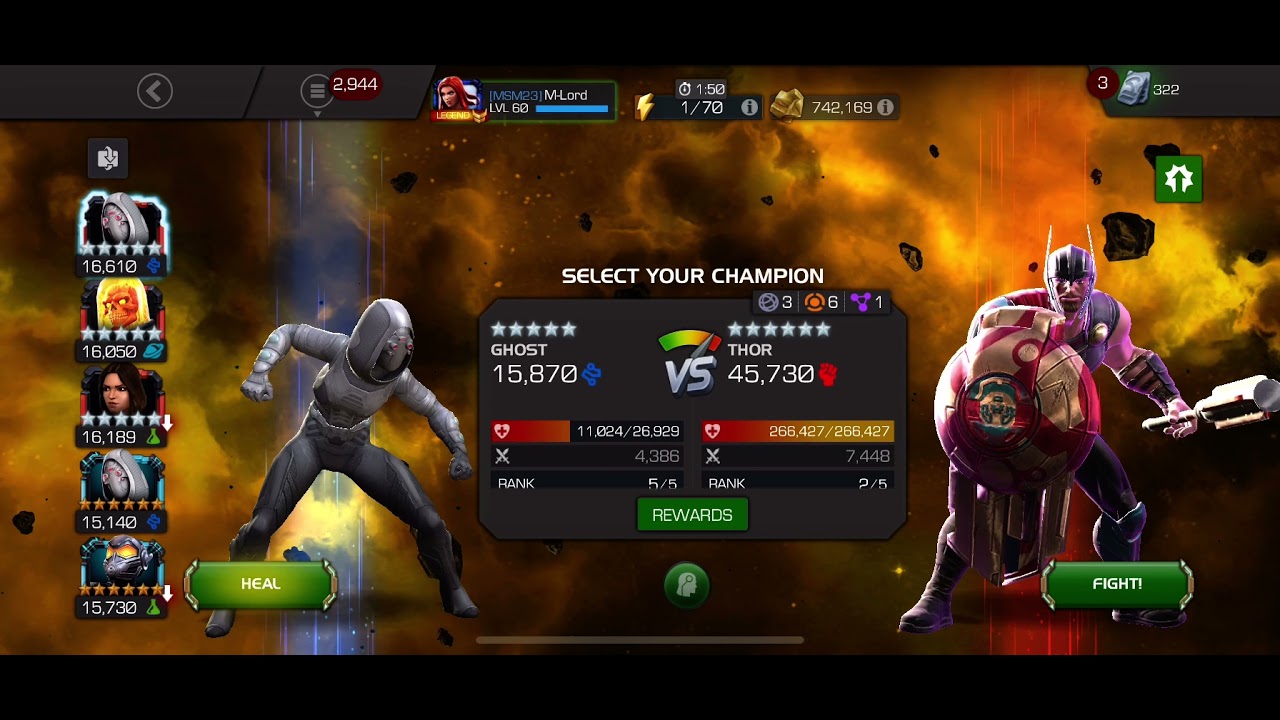 Cavalier Mcoc 15 hits first boss - YouTube