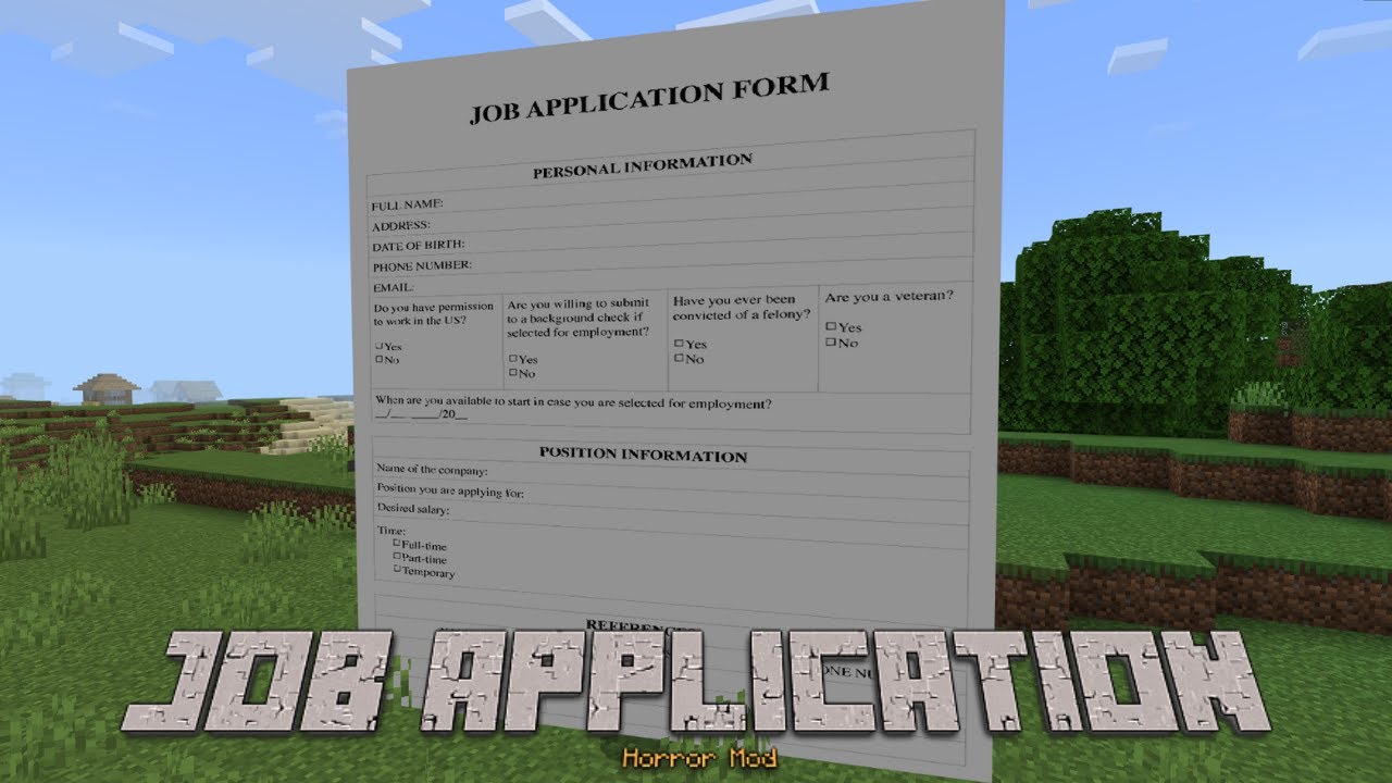 Job Application (Horror) Addon - YouTube