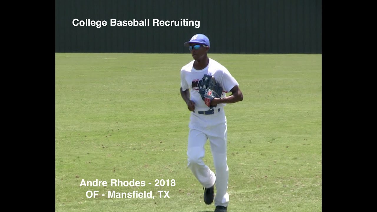 Andre Rhodes College Baseball Recruiting Video - Class of 2018 - YouTube