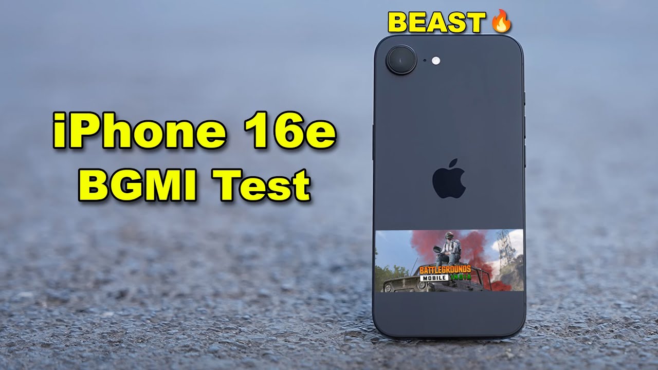 iPhone 16e BGMI/PUBG Test , Battery Drain Test, Heating Test, Graphics ...