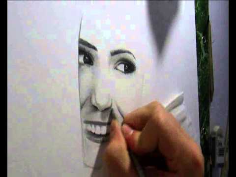 The Vampire Diaries Speed Drawing Of Nina Dobrev - YouTube