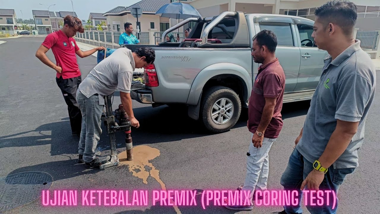 PREMIX CORING TEST| UJIAN KETEBALAN PREMIX | CIVIL ENGINEERING LIFE ...