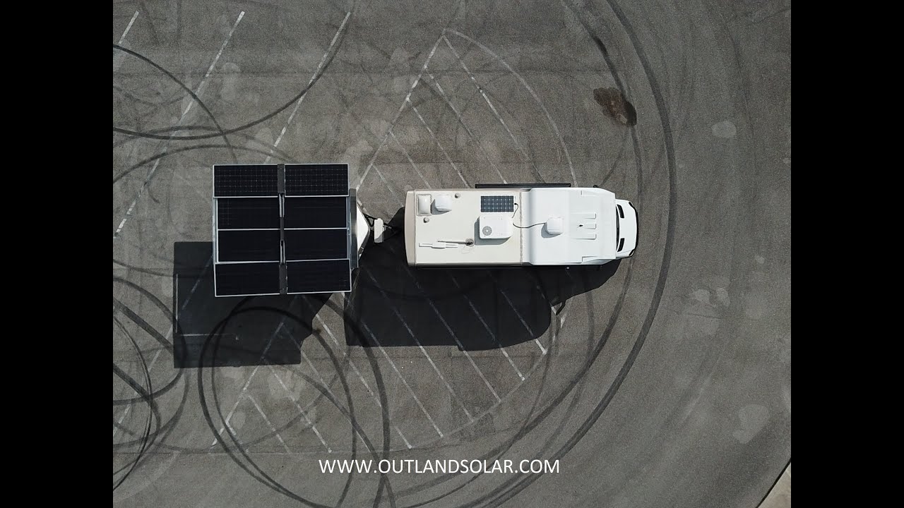 SOLAR TRAILER FOR RV RUNNING 30 AMP SYSTEM - YouTube