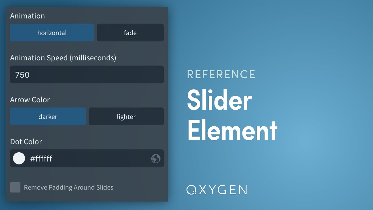 Oxygen's Slider Element - Put ANYTHING In Sliders - YouTube