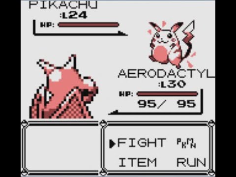 Catching Pikachu in Pokemon Red and Blue - YouTube