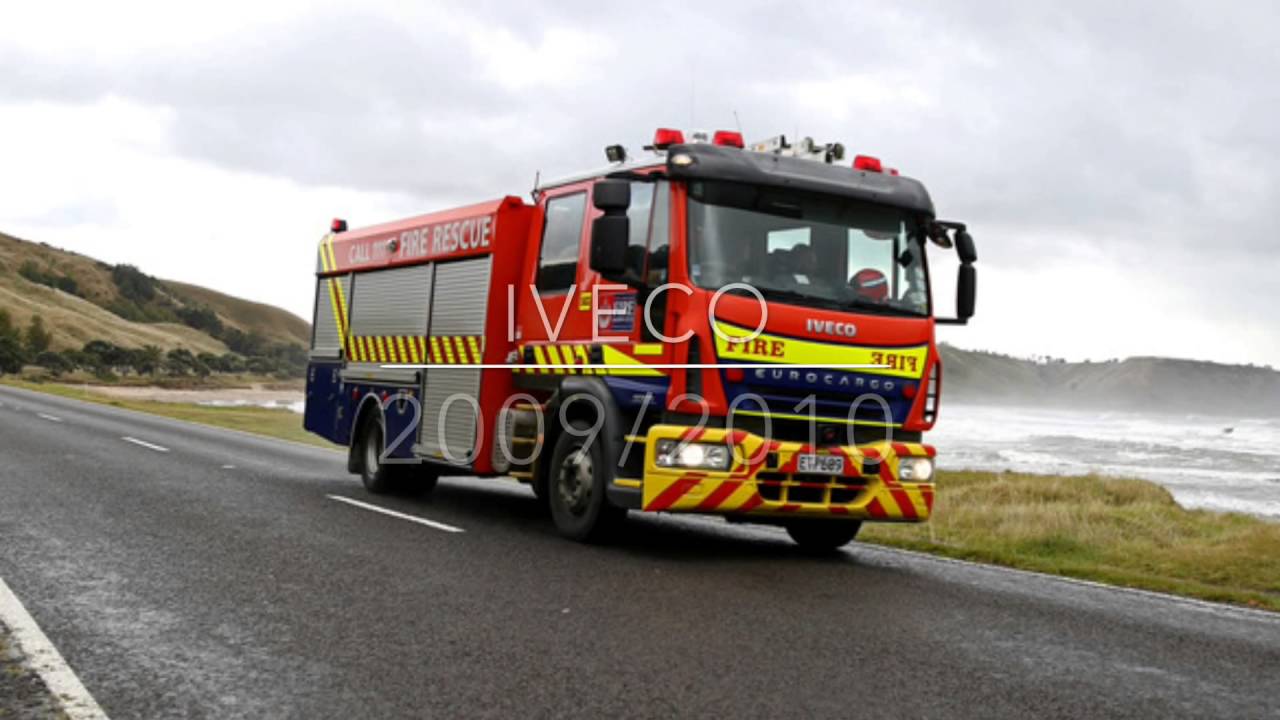 All New Zealand fire trucks old and new - YouTube