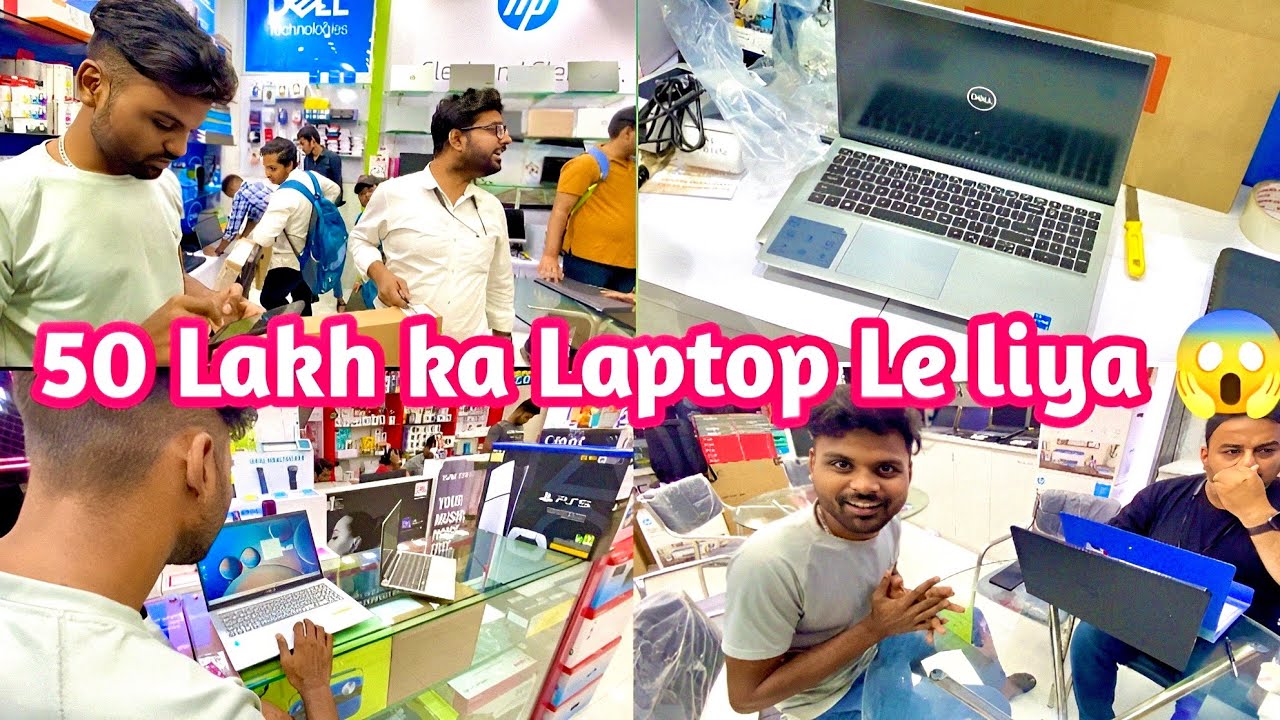 50 Lakh ka Laptop Le liya 😱 || Indian vlogs AS || - YouTube