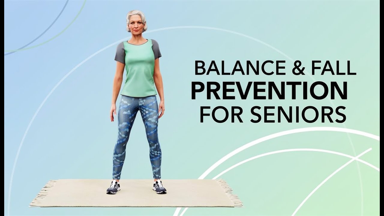 20 Min Balance & Fall Prevention for Seniors - YouTube