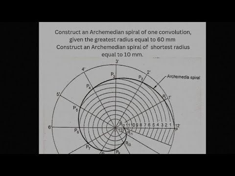 Archemedian spiral engineering drawing graphics in marathi - YouTube