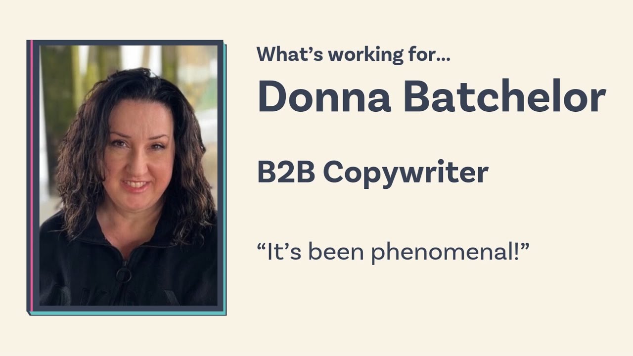 What's Working for Creatives in 2024 - Episode 5: Donna Batchelor - YouTube