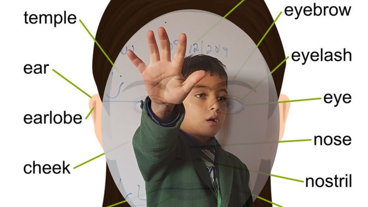 Learn parts of body from Afaan khan - YouTube