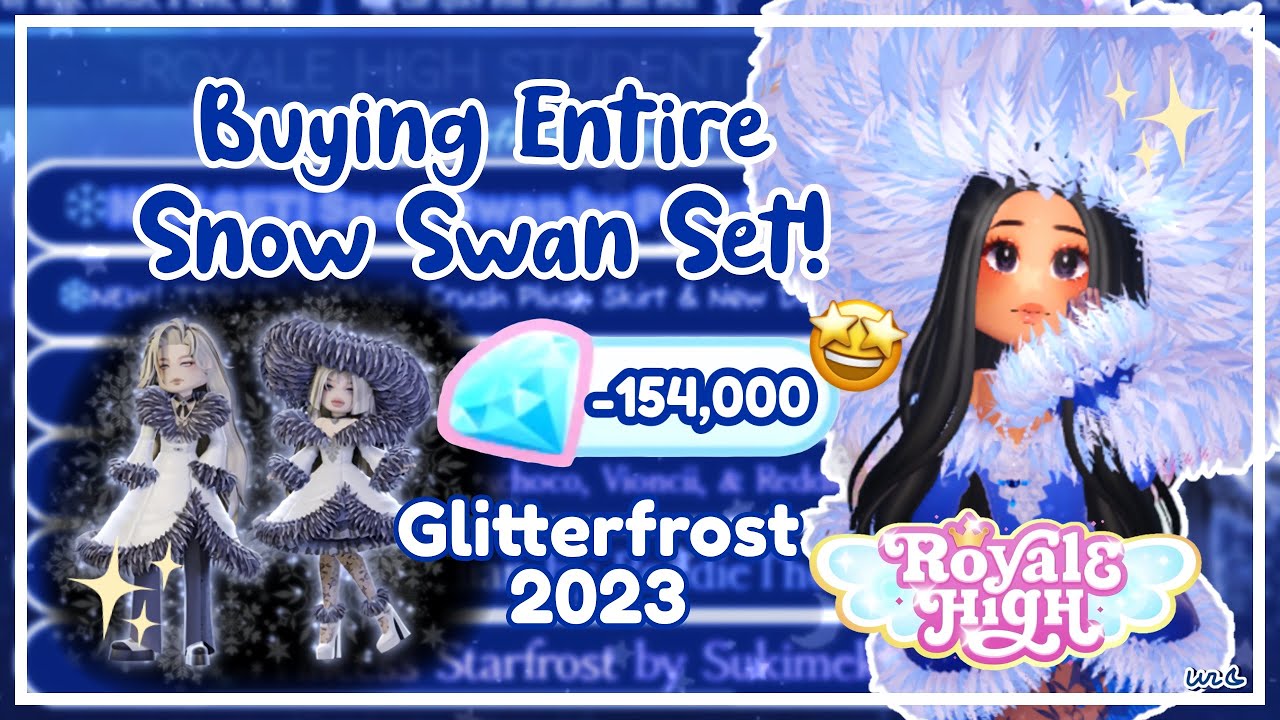 I Bought The Entire Snow Swan Set! | Glitterfrost 2023 | Royale High ...