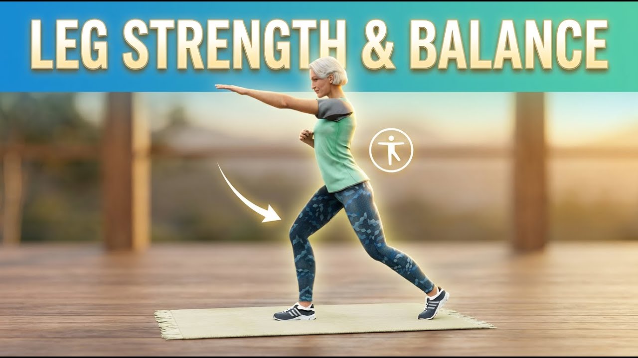 20 Min Senior Leg Strength & Balance: Move with Confidence - YouTube