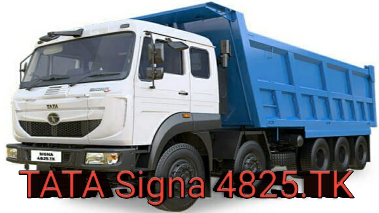 TATA SIGNA 4825.TK Tipper 16 Wheeler /4 wheel lift axle /OVERVIEW ...