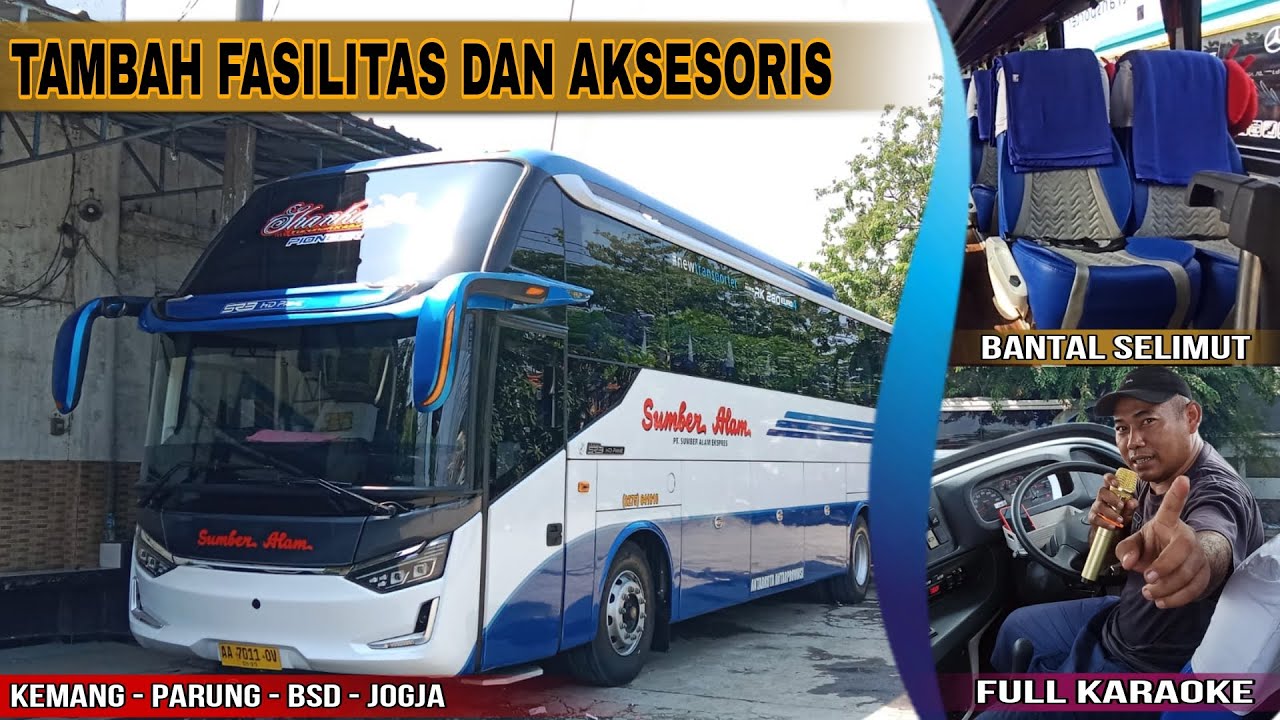 BUS BARU TAMBAH AKSESORIS & FASILITAS UNTUK PENUMPANG‼️Sumber Alam Hino ...