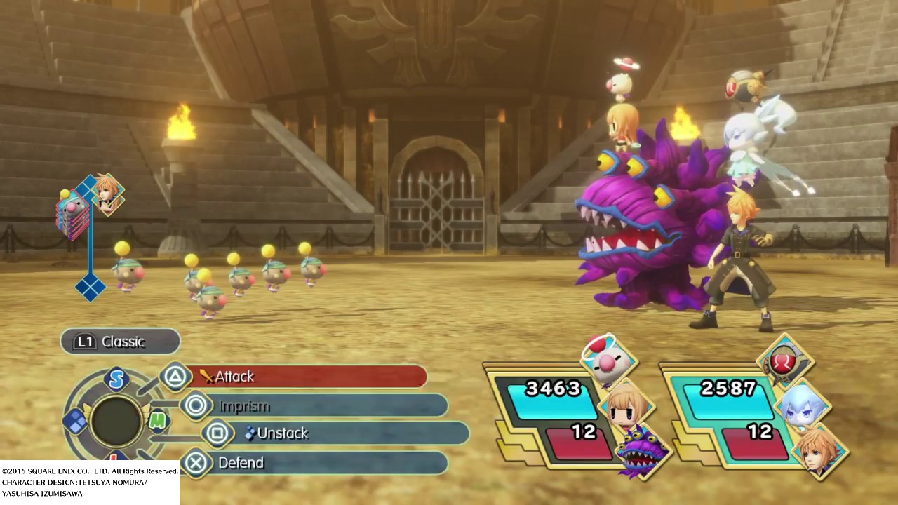 WORLD OF FINAL FANTASY - Coliseum - Kupirate Krisis - YouTube