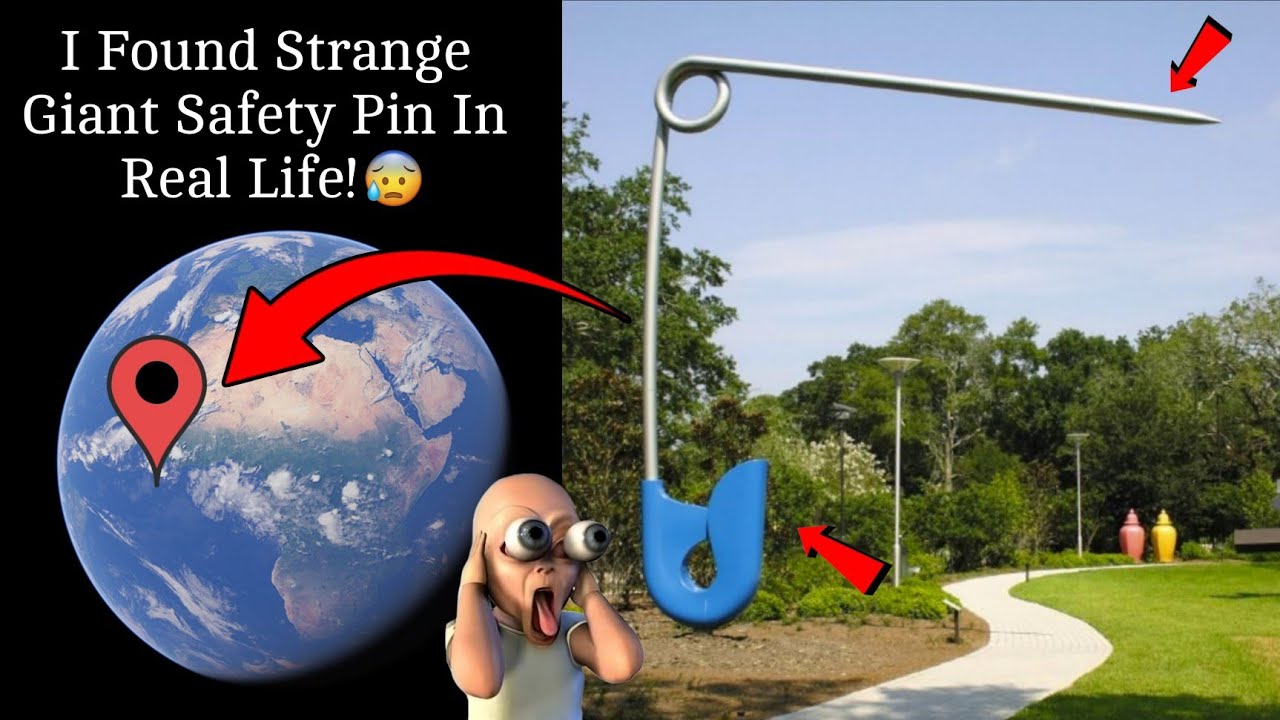 I Found Strange Giant Safety Pin Sculpture In Real Life on Google Maps ...