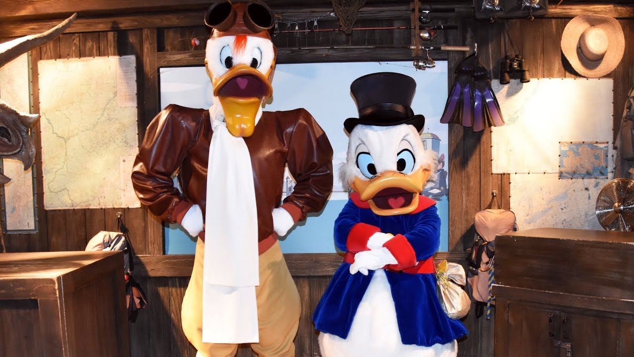 Launchpad McQuack & Scrooge McDuck Meet & Greet at DVC Moonlight Magic ...