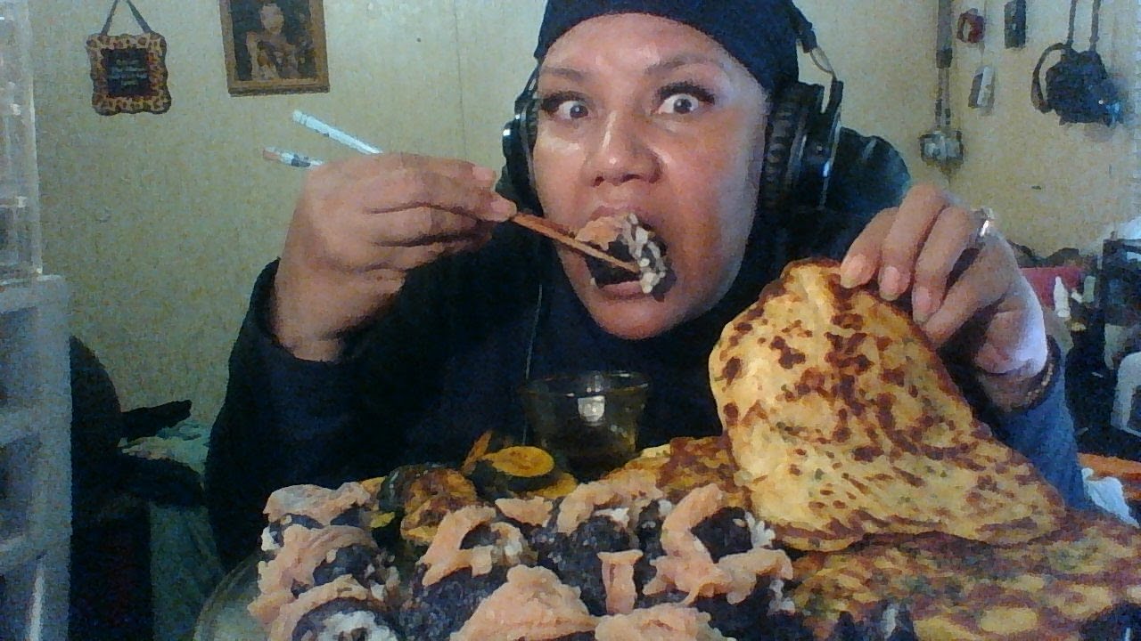 Simon Sushi Naan bread zucchini #Mukbang #ASMR #tastysensation #먹방 💋 ...