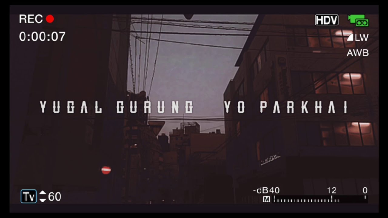Yugal Gurung - Yo Parkhai Esthetic lyrics video|Aim Chaser - YouTube