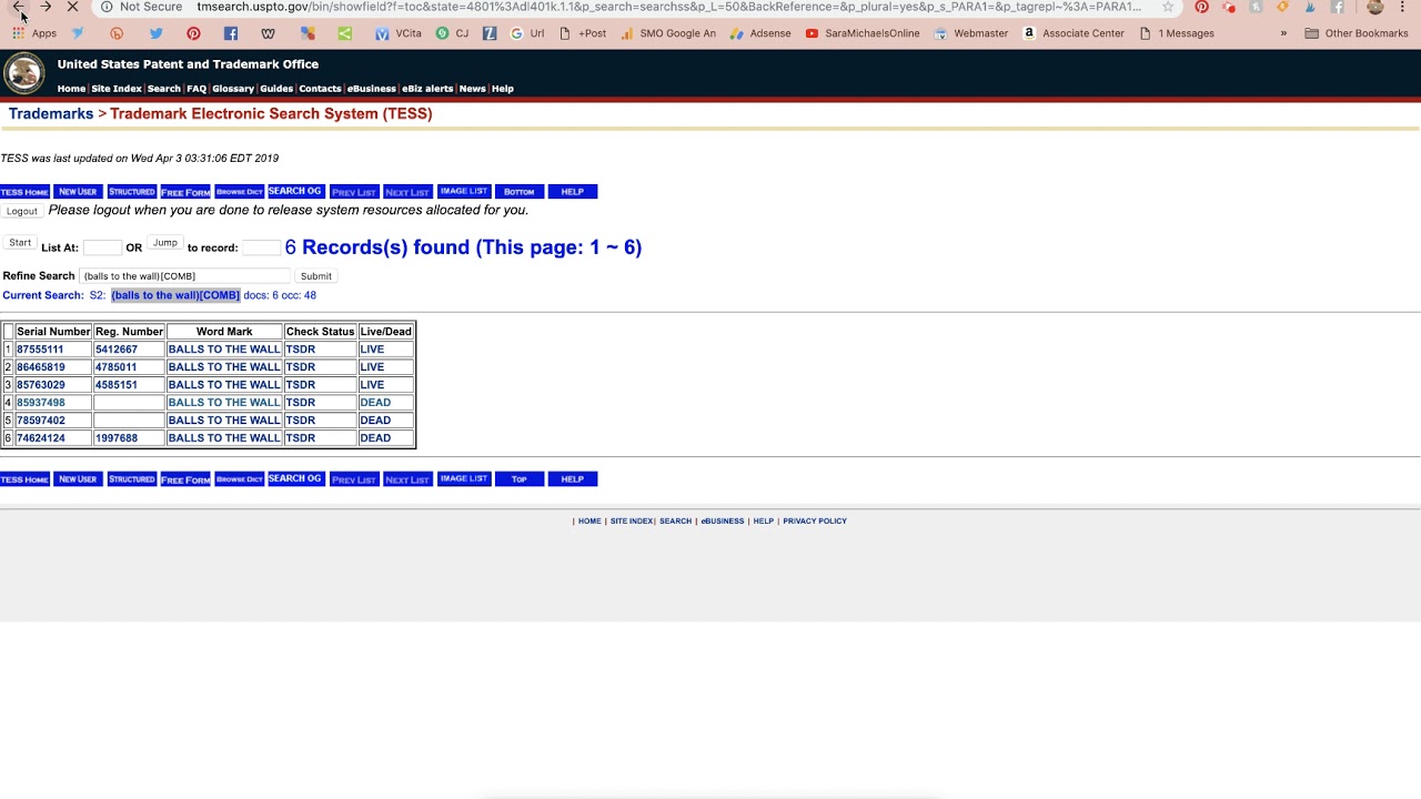 How to use the US Trademark Database Website USPTO - with business ...