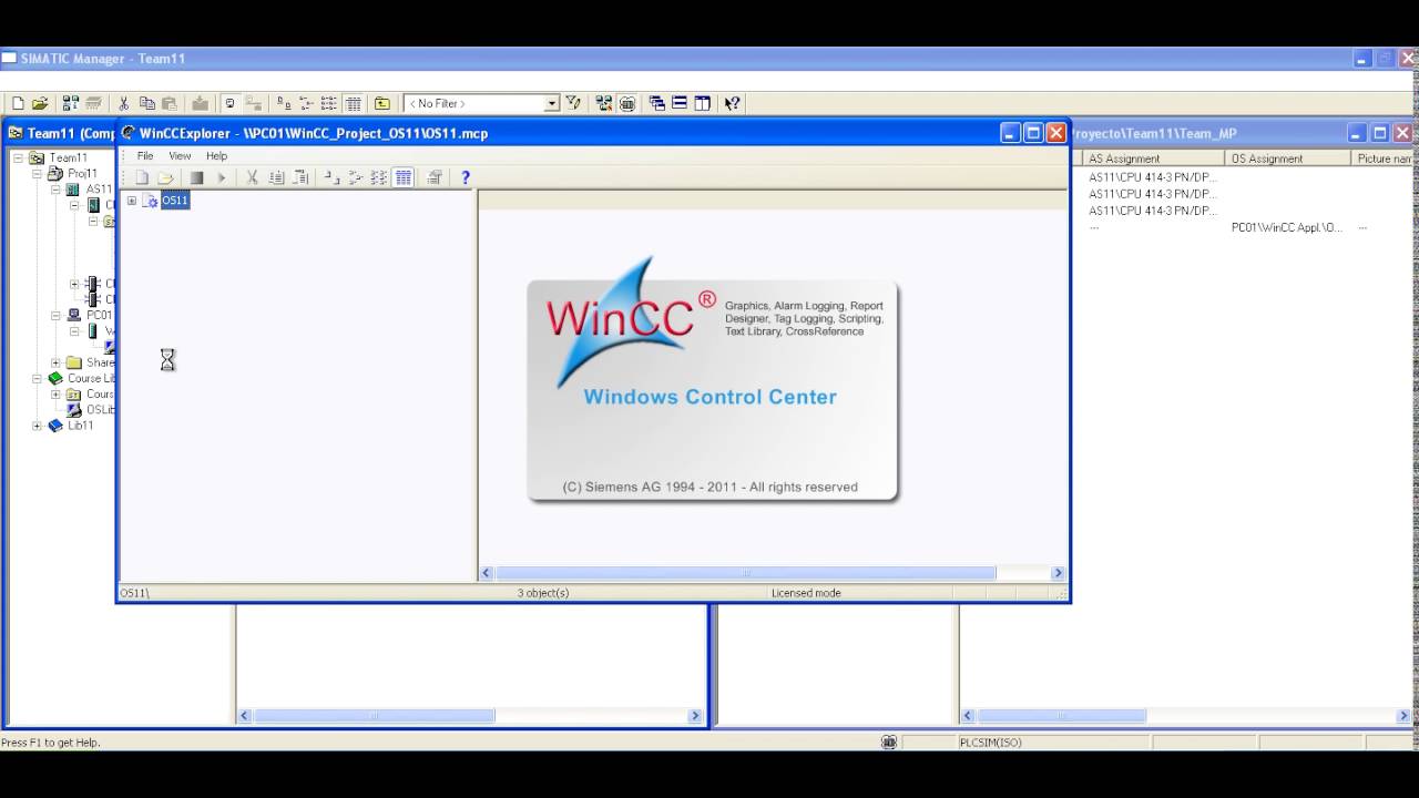 PCS7 V8 SITRAIN Siemens Pt. 111 - How to move icons and open pictures ...