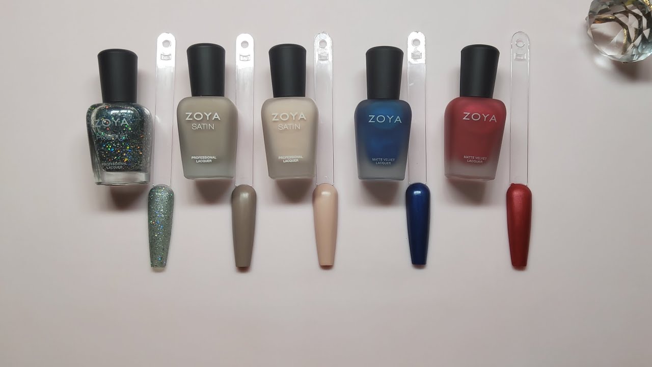 ZOYA Professional Lacquer 5 swatch review from their Pixie Dust ︎Satin ...