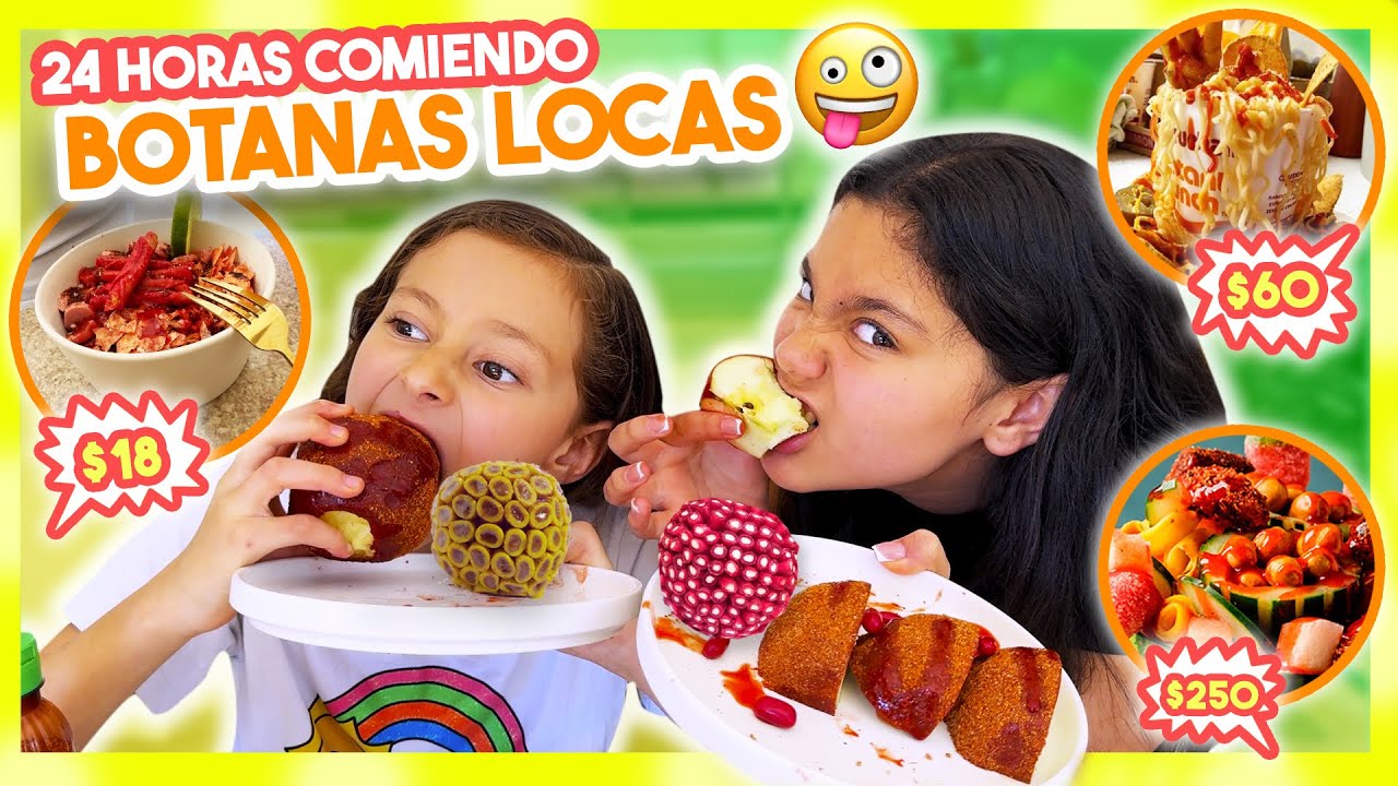 RETO 24 HORAS COMIENDO BOTANAS LOCAS 🥵 - YouTube