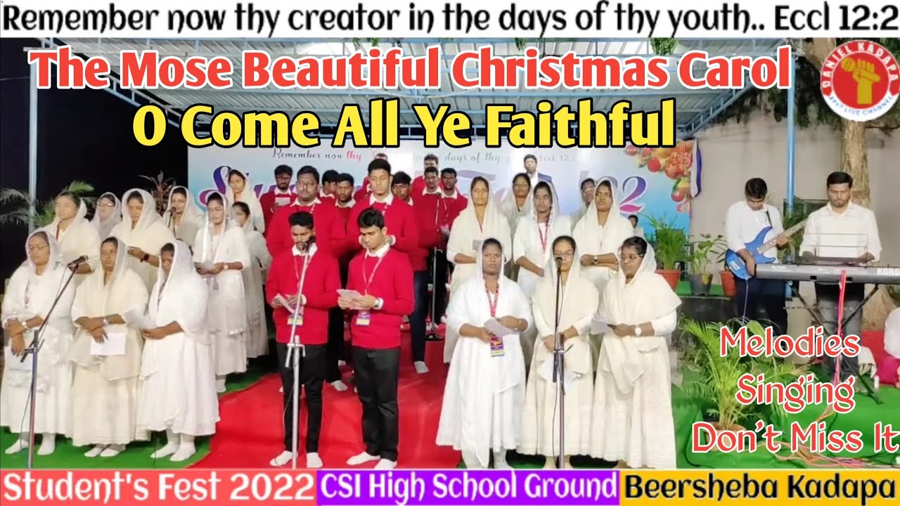 O Come All Ye Faithful || The Most Beautiful Christmas Carol - YouTube