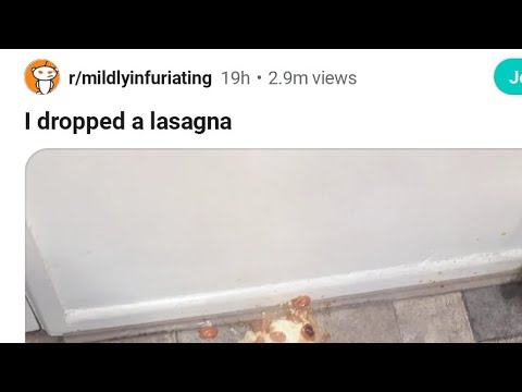 He dropped his lasagna - YouTube