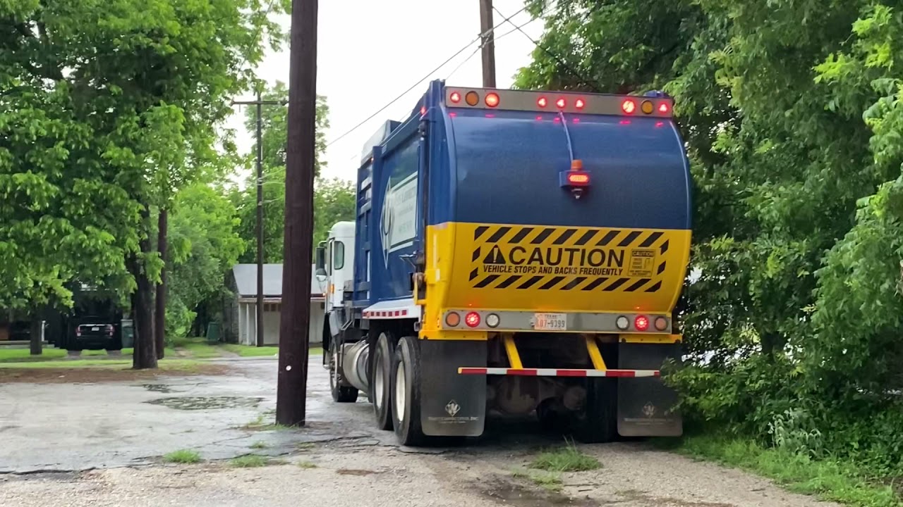Wast connections commercial side loader garbage Truck - YouTube