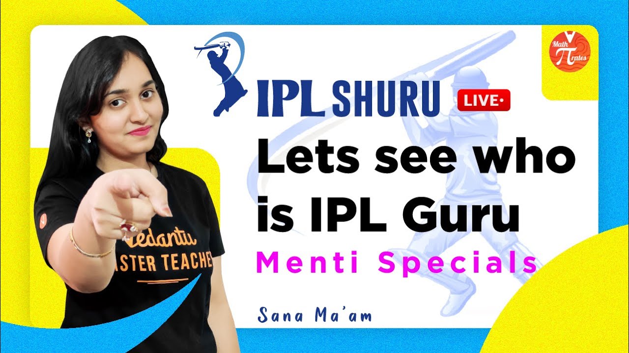 IPL Shuru - Lets See Who Is IPL Guru: Menti Specials | Stand Alone ...