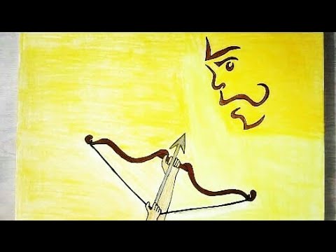 How to Draw Ravan Colourful Easy Drawing For Dussehra Step By Step For ...