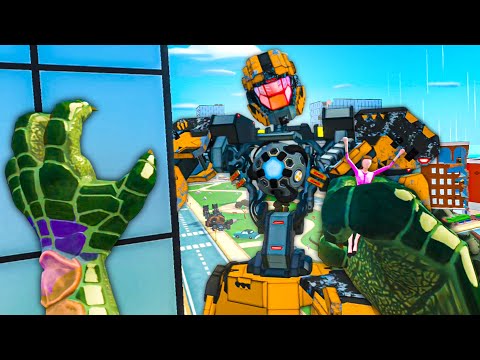 ГОДЗИЛЛА VR 2 🦖 РОБОТЫ ЗАХВАТИЛИ ГОРОД - Monster Titan's Playground VR