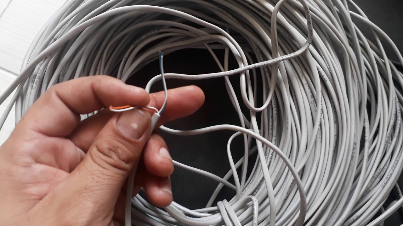 Como fazer cabo de rede com fio de telefone com *2 pares - YouTube