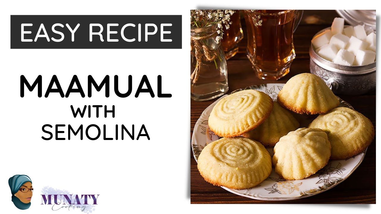 Best Maamoul Recipe with Semolina Filled with Pistachio and Dates - YouTube