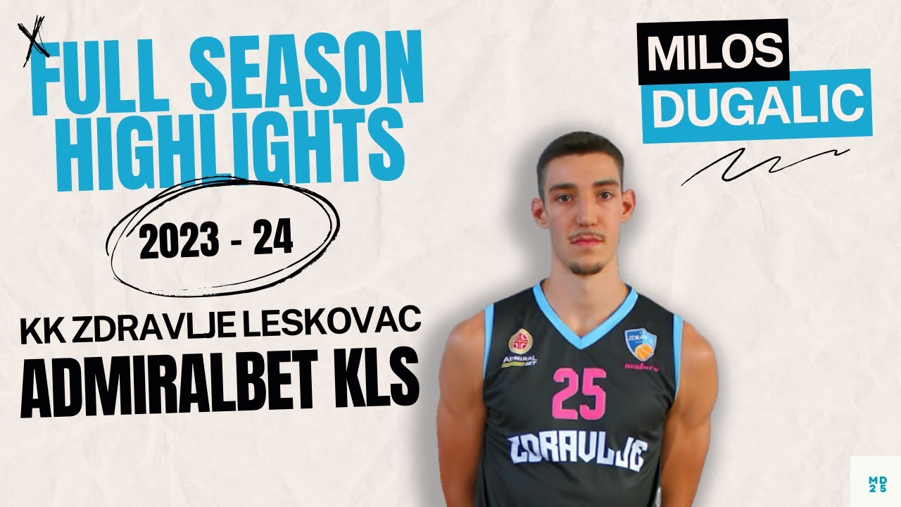 Milos Dugalic 2023 - 24 Season Highlights - YouTube