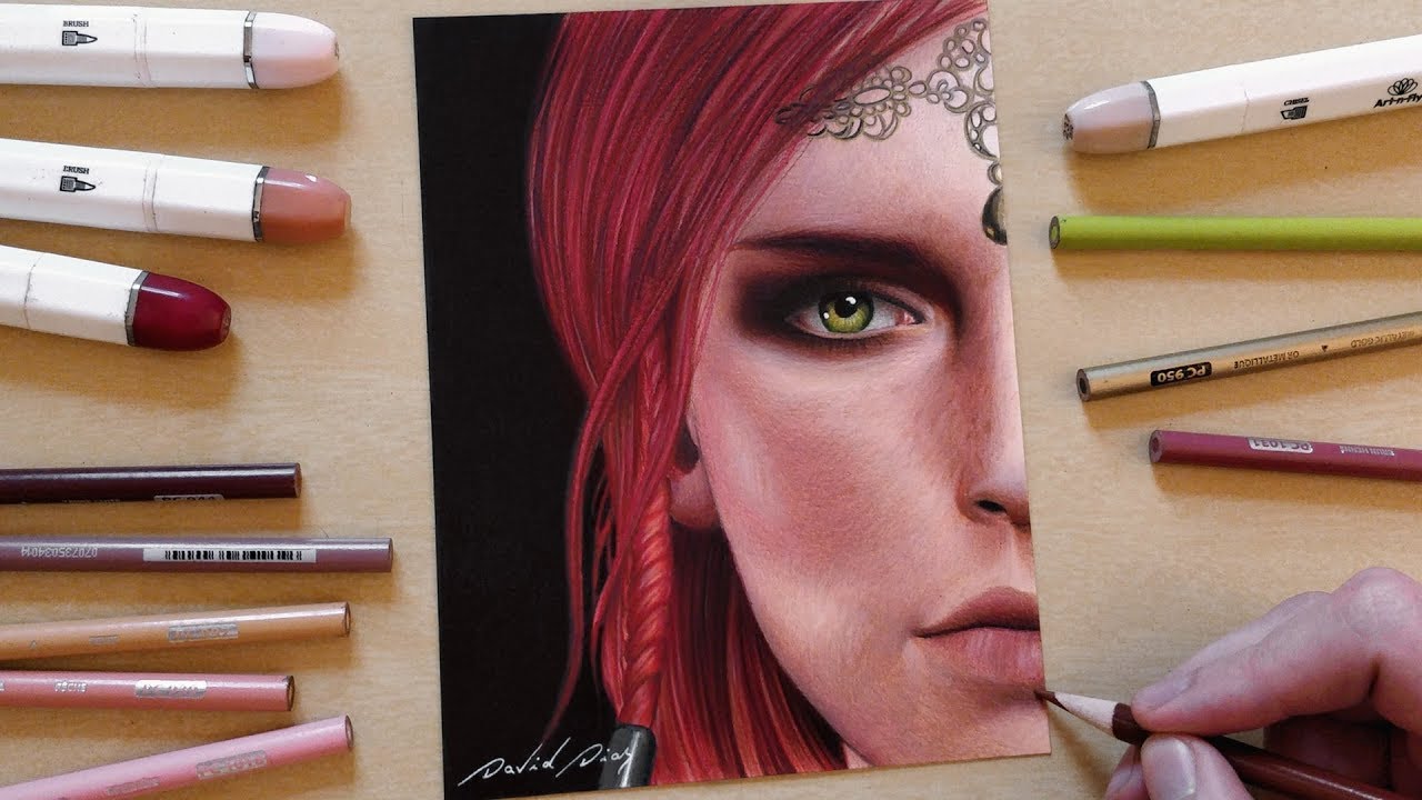 Drawing Triss Merigold | The Witcher 3 - YouTube