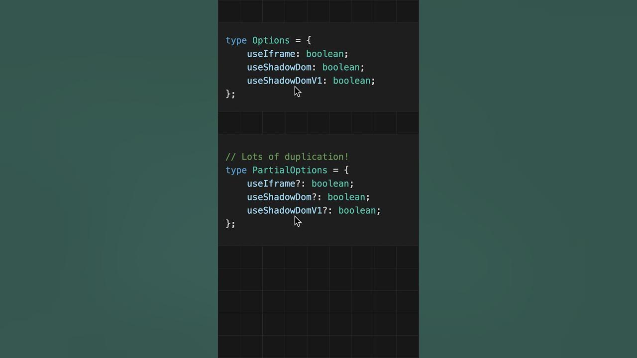 Partial in TypeScript #typescript - YouTube Partial in TypeScript #typescript - YouTube