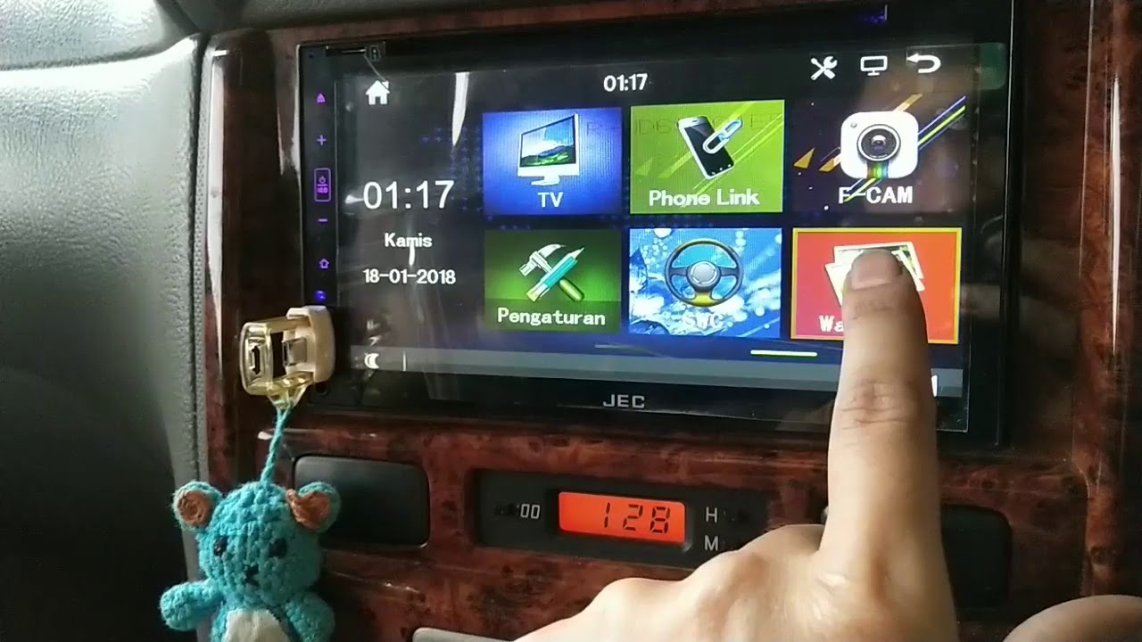 Review head unit double din |Jec 6980 |di avanza - YouTube