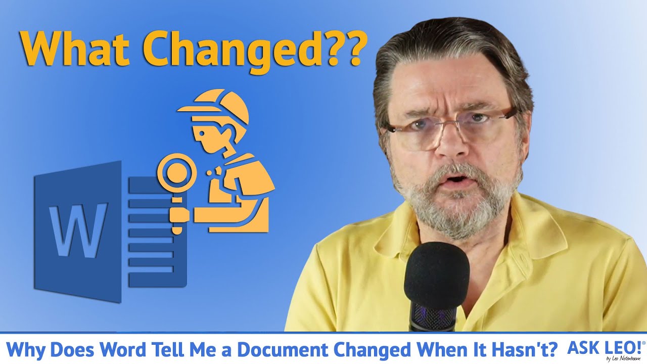 Why Does Word Tell Me A Document Changed When It Hasn t YouTube Why Does Word Tell Me A Document Changed When It Hasn t YouTube