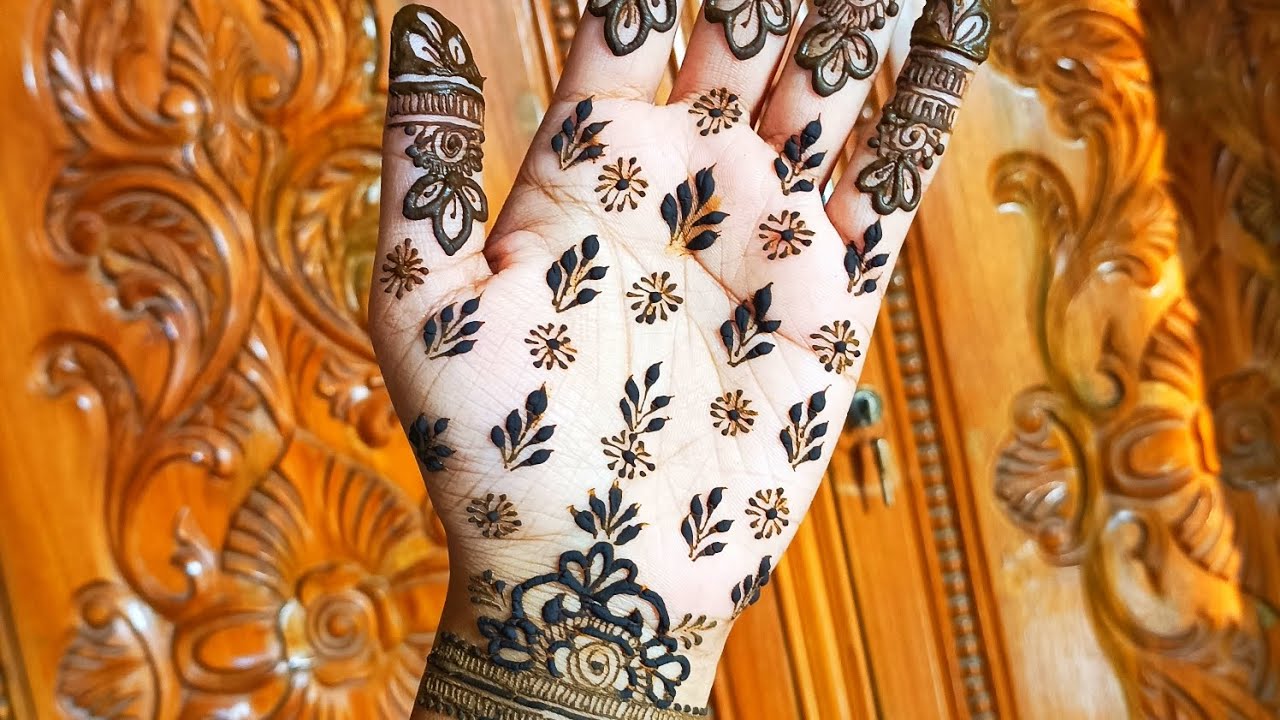 Simple Cute Leaf Mehedi Design 🌿💖 #subscribe #hennaartbyerina #youtube ...