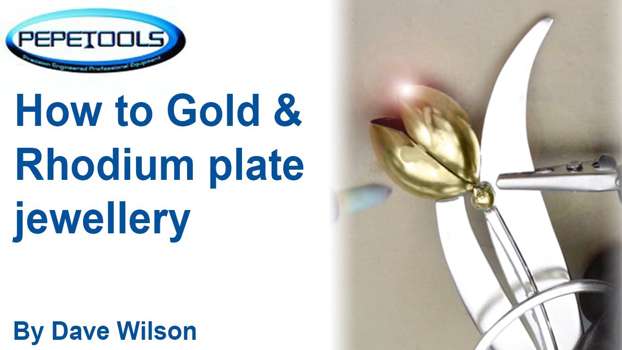How to Gold & Rhodium Plate Jewellery with the Pepetools Pen Plater - YouTube