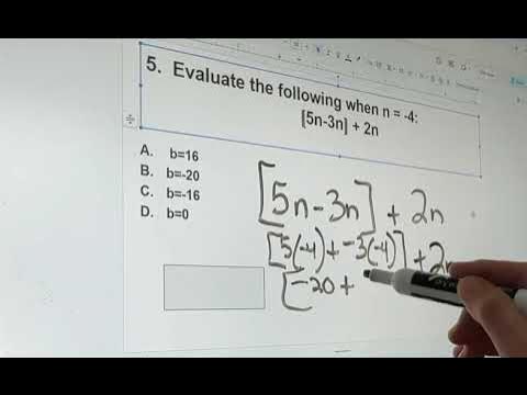 IAR Math Practice Chapter 3 Lesson 2 Problem 5. Expressions involving ...