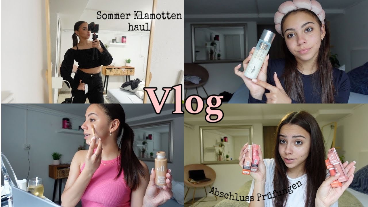 VLOG: Abschluss Prüfungen, Sommer Klamotten Haul &Get ready with me ...