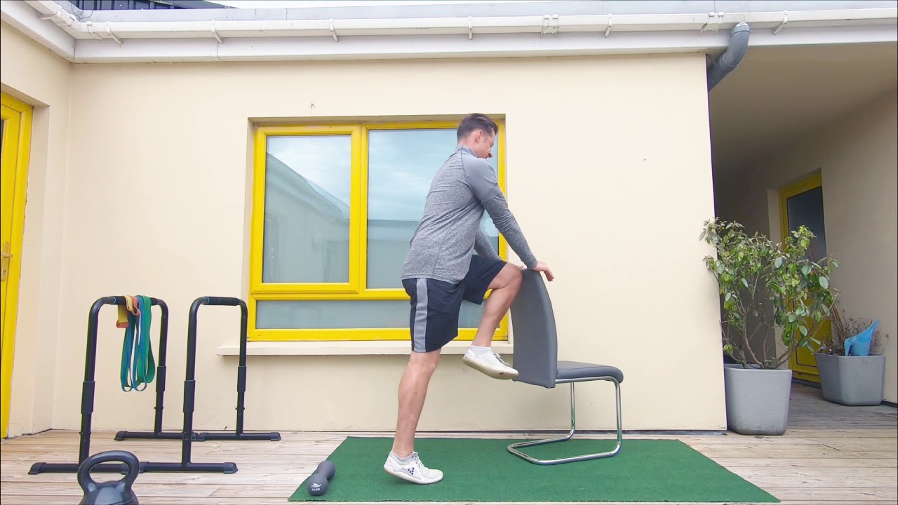 Standing Knee Lifts - Cross Body - YouTube