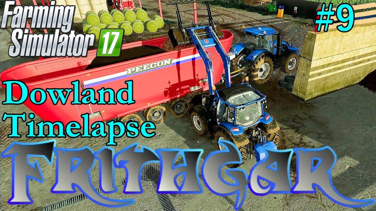 FS17 Timelapse, Dowland Farm Seasons #9 Opening The Winter Silage ...